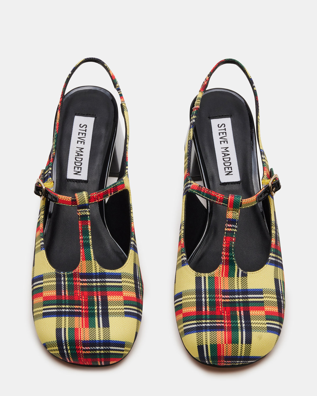 POSH Yellow Multi Mary Jane Block Heel | Women's Heels – Steve Madden