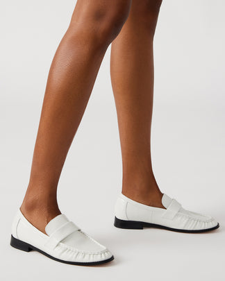 RIDLEY Ice Leather Tailored Loafer | Women's Loafers – Steve Madden