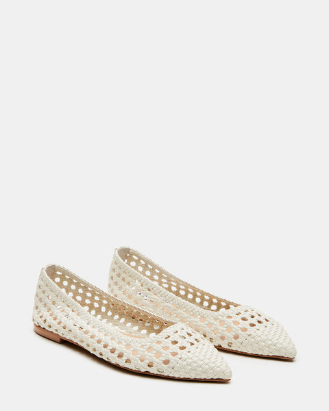 SAXTON Bone Woven Ballet Flat | Women's Flats – Steve Madden