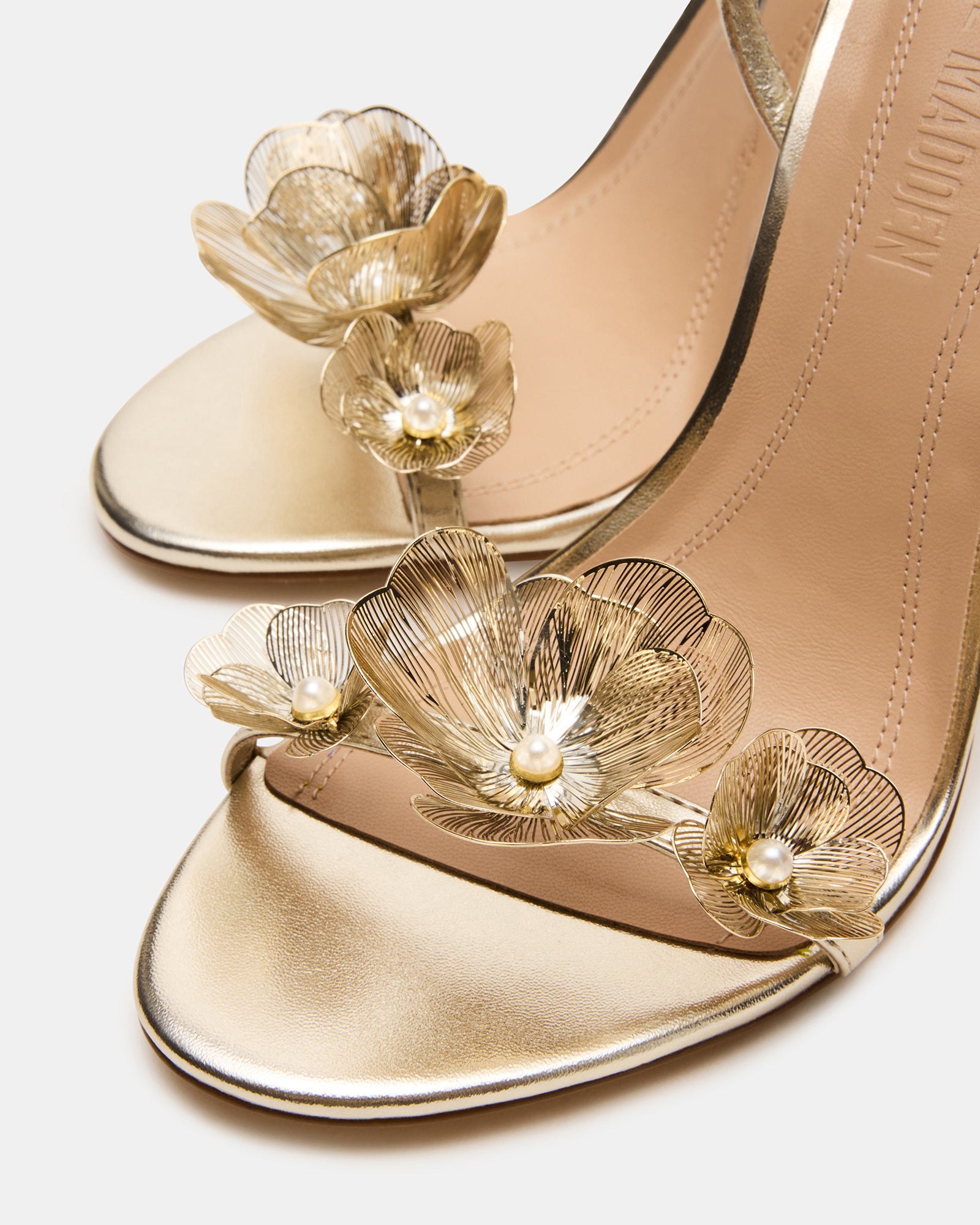 SHEILA Gold Strappy Stiletto Heel | Women's Heels – Steve Madden