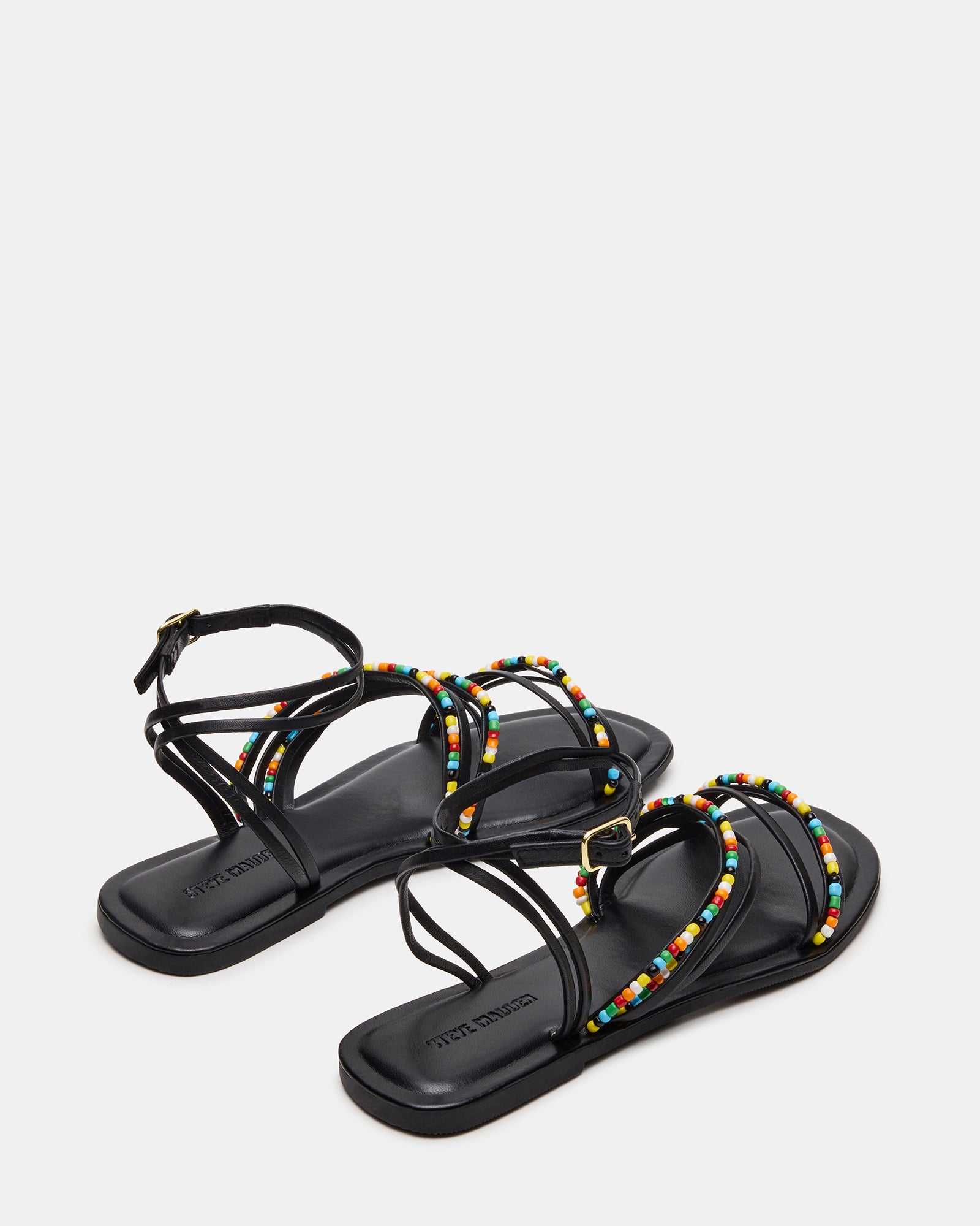 VIMA Black Multi Strappy Multi-Colored Women's Sandal – Steve Madden