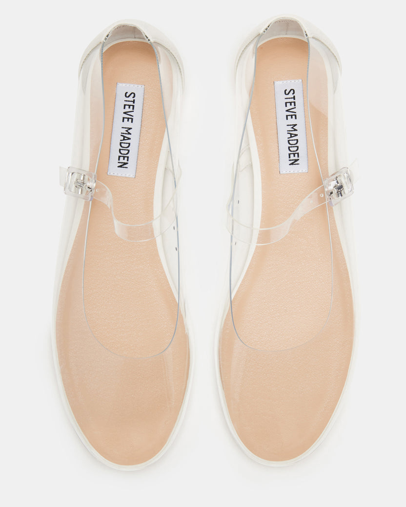 VINETTA Clear Mary Jane Ballet Flat | Women's Flats – Steve Madden