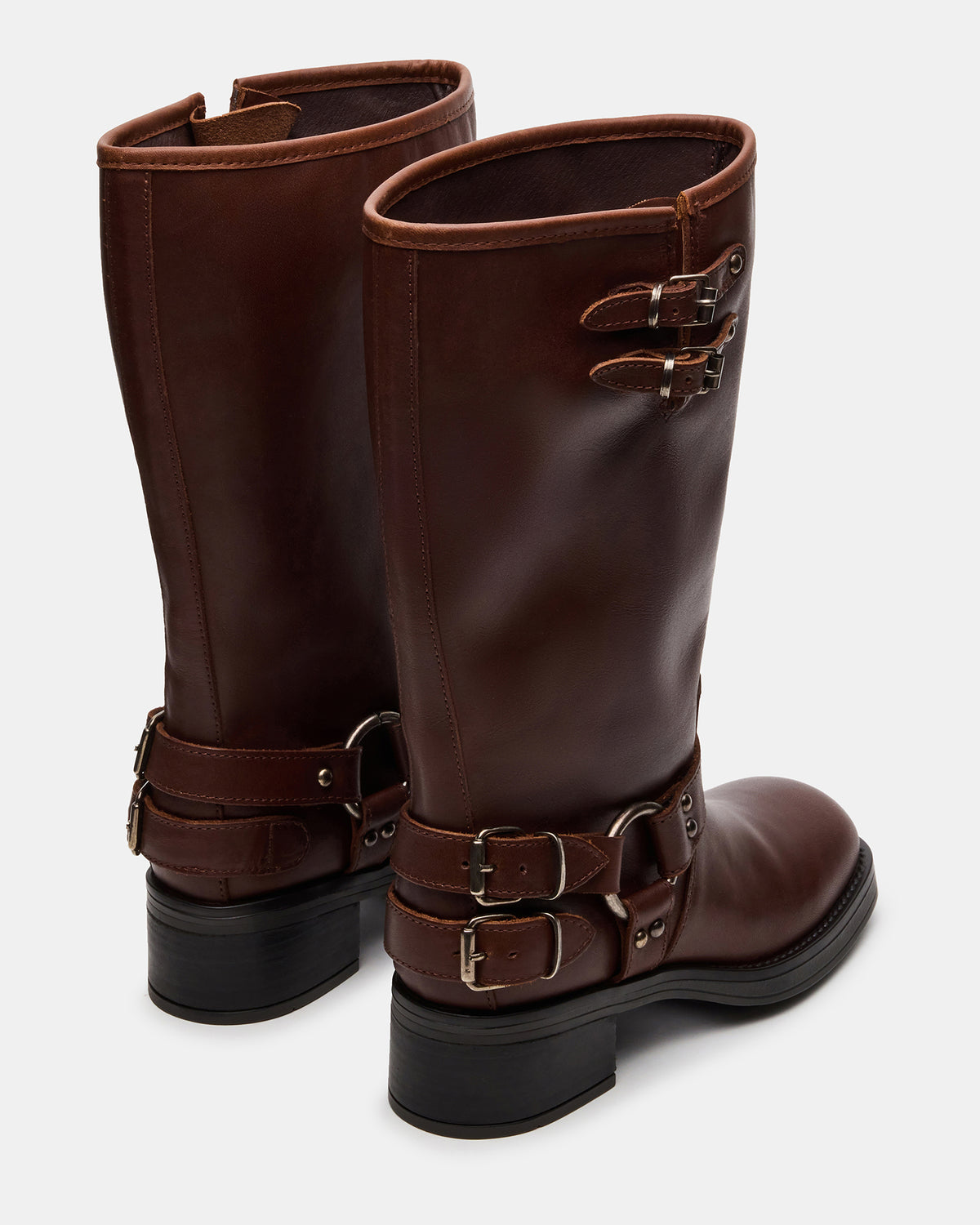 ASTOR Brown Leather Wide Calf Knee-High Women's Boot – Steve Madden